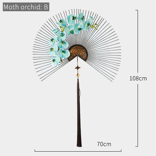 Eventail mural décoratif en métal | L'Eventail Rouge – Éventail Rouge