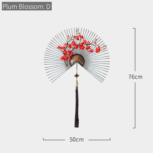 Eventail mural décoratif en métal | L'Eventail Rouge – Éventail Rouge